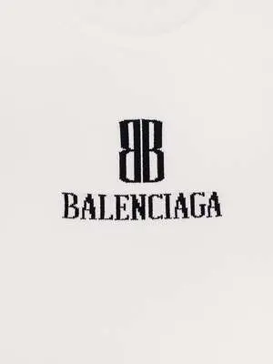 Balenciaga Ribbed Viscose Blend Tank Top