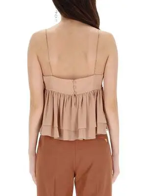 Chloé Sleeveless Silk Top