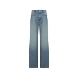 Miu Miu Stonewashed Effect Wide-leg Jeans - Blue