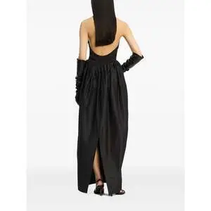 ROTATE BY BIRGER CHRISTENSEN Knit Maxi Dress With Ruffled Hem