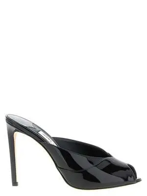 JIMMY CHOO Brigitte Mule With High Heel - Black