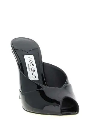 JIMMY CHOO Brigitte Mule With High Heel - Black