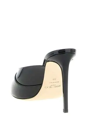 JIMMY CHOO Brigitte Mule With High Heel - Black
