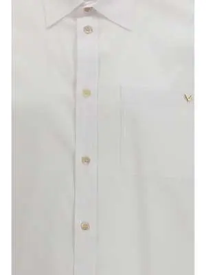 Valentino Garavani Light Cotton Oxford Shirt With Vgold