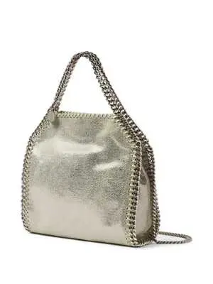 Stella McCartney Falabella Mini Metallic Tote Bag - Silver