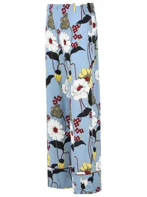 Marni Light Viscose Trousers - Blue