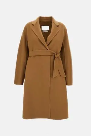 Max Mara Wool Cashmere Wrap Coat - Multicolor