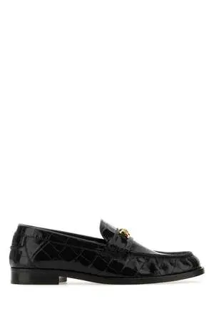 Versace Leather Medusa 95 Loafers - Black