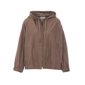 Max Mara Hooded Long-sleeve Zip-up Raincoat