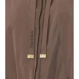 Max Mara Hooded Long-sleeve Zip-up Raincoat