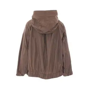 Max Mara Hooded Long-sleeve Zip-up Raincoat
