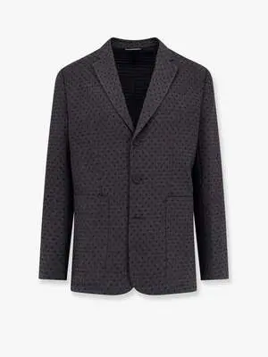 Dior Polka-dots Virgin Wool And Alpaca Jacquard Blazer