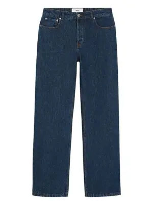 AMI Paris Wide Leg Denim Jeans - Multicolor