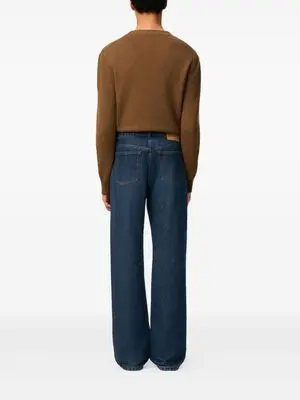 AMI Paris Wide Leg Denim Jeans