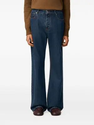 AMI Paris Wide Leg Denim Jeans