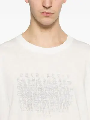 MAISON MARGIELA Graphic-print Cotton T-shirt - White