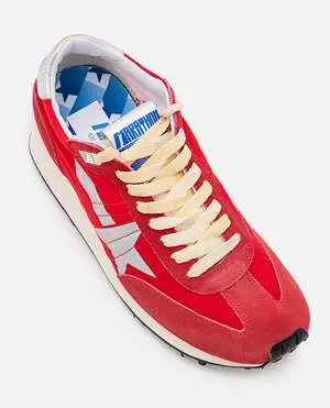 GOLDEN GOOSE Marathon" Red Lace-up Sneakers - Multicolor