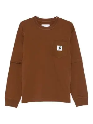 SACAI X CARHARTT WIP Logo Cotton T-shirt - Multicolor