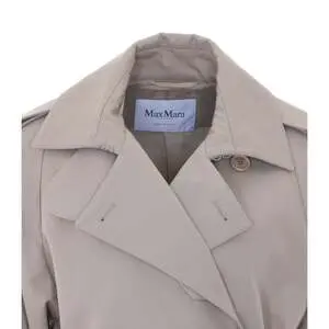 Max Mara Belted Trench Coat - Gray
