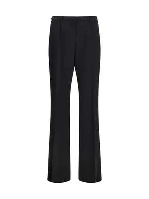 Balenciaga Slim-fit Tailored Stretch Wool Twill Pants - Black