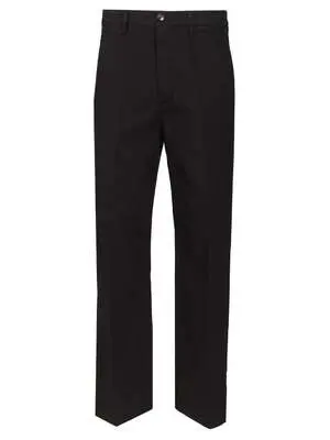Dries Van Noten Long Cotton Trousers - Black