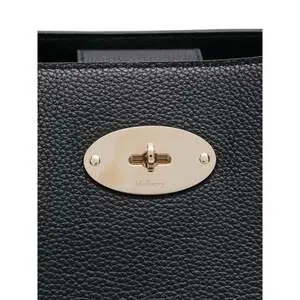 Mulberry Calf Leather Tote Bag With Turn-clasp Fastening