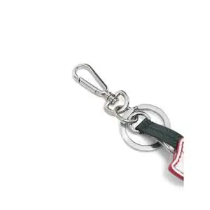 Mulberry Tone Red Trim Leather Charm