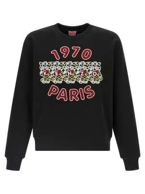 Kenzo Wild Tiger Embroidered Sweatshirt - Black