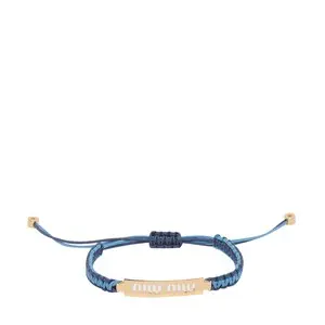 Miu Miu Logo Bracelet - Blue