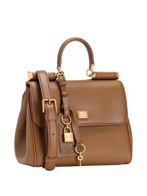 Dolce & Gabbana My Sicily Small Handbag In Plongé Calfskin