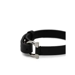 FERRAGAMO Leather Gancini Bracelet