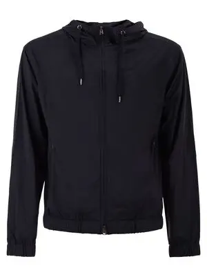 Herno Stretch Techno-nylon Hooded Bomber Jacket - Multicolor
