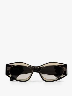 Alaïa Acetate Oval Sunglasses - Multicolor