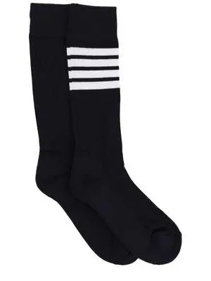 Thom Browne 4-bar Cotton Socks - Blue