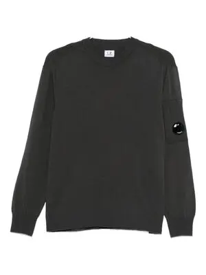 C.P. COMPANY Logo Wool Crewneck Sweater - Multicolor