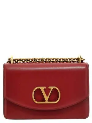 Valentino Garavani Vlogo Signature Leather Shoulder Bag
