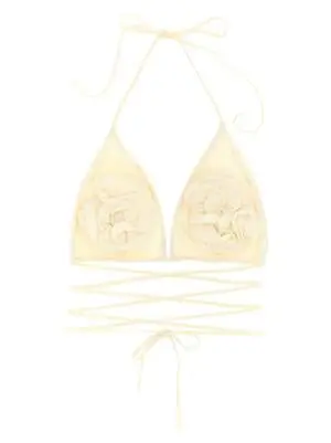 Magda Butrym Re22 Bikini Top - White