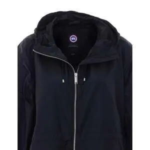 Canada Goose Hooded Long Sleeve Jacket - Black