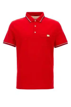 Valentino Garavani Cotton Polo Shirt - Red