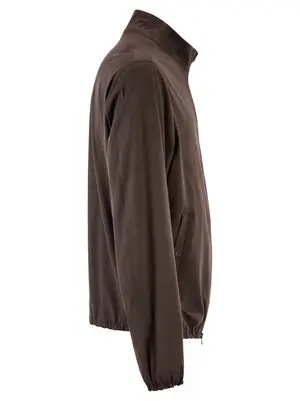 Herno Suede Microfibre Jacket - Brown