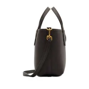 Burberry Tote Bag With Check Pattern - Brown