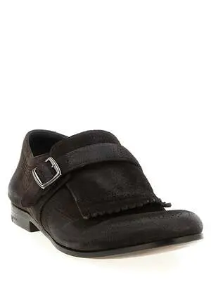 Church's Shanghai Suede Loafers With Fringe And Buckle - Brown