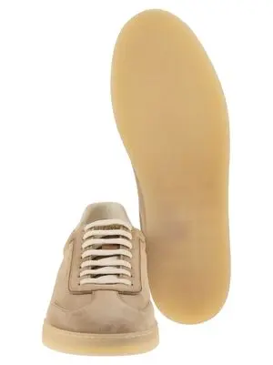 Brunello Cucinelli Suede Trainers - Cream
