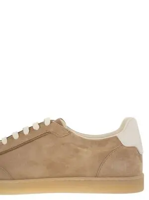 Brunello Cucinelli Suede Trainers - Cream