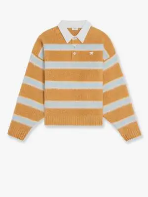 Celine Cotton Blend Polo Shirt - Yellow