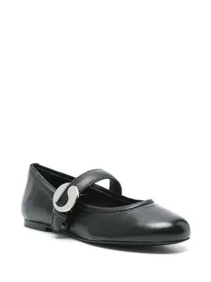Coperni Leather Ballet Flats With Buckle Detail - Multicolor