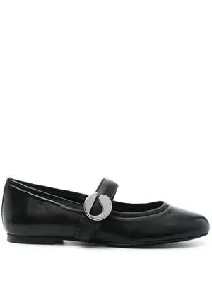 Coperni Leather Ballet Flats With Buckle Detail - Multicolor