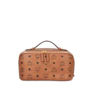 Mcm Monogram Pattern Leather Tote Bag