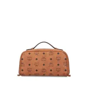 Mcm Monogram Pattern Leather Tote Bag