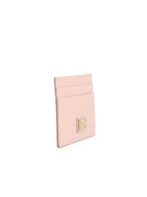Dolce & Gabbana Dauphine' Calf Leather Card Holder - Pink